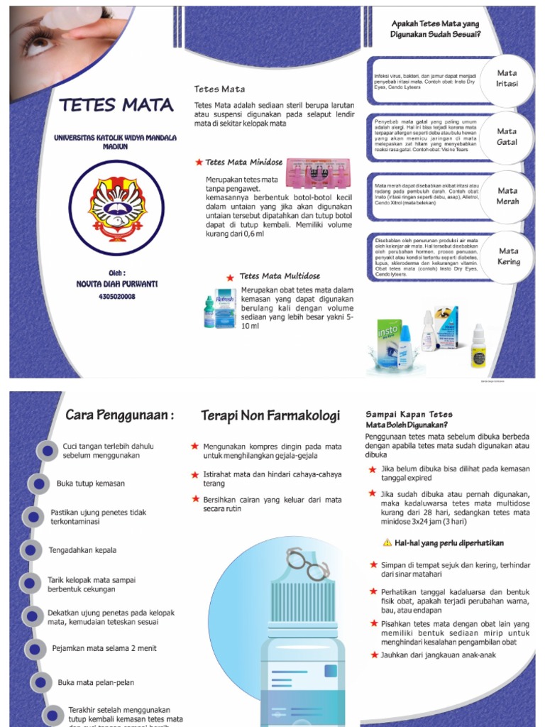 Tugas Leaflet Tetes Mata | PDF