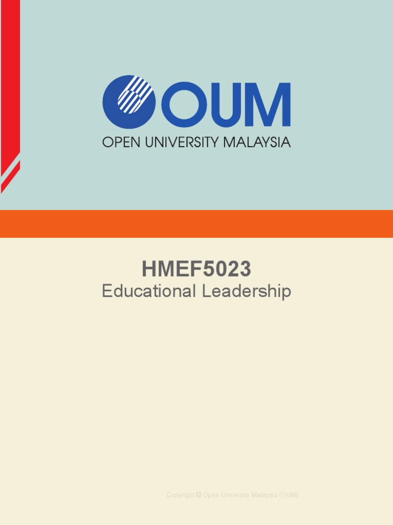 HMEF5023 Educational Leadership - Smay19 (Rs & MREP) | PDF | Leadership | Empowerment