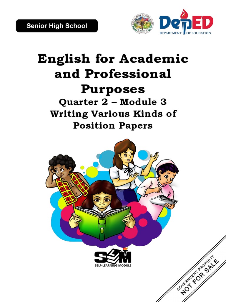 EAPP Q2 Mod3 Writing Various Kinds of Position Papers FINAL 1 | PDF ...