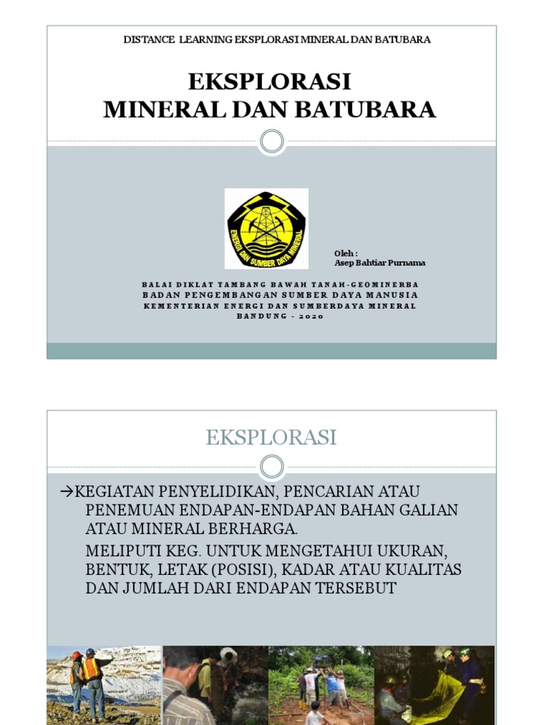 Eksplorasi Mineral Dan Batubara | PDF