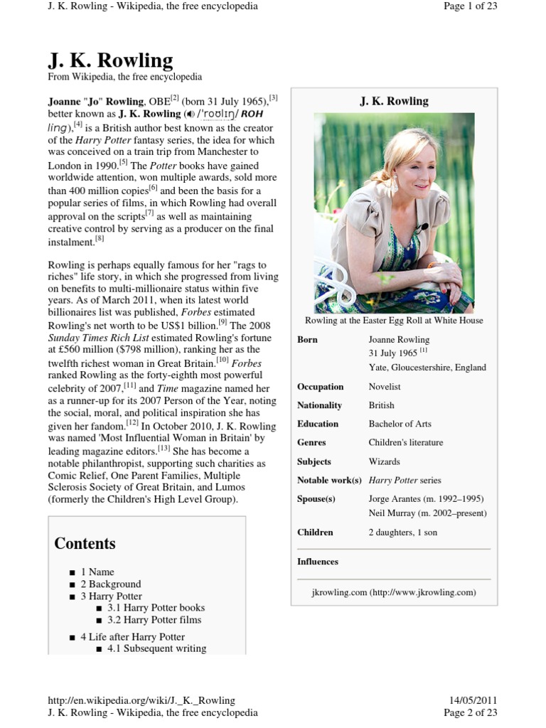 JKRowling | PDF | J. K. Rowling | Harry Potter