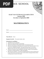 PSR Maths Mid-Year Revision | PDF | Area | Geometry