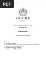 Weekly Big Maths CLIC Tests | PDF | Division (Mathematics) | Arithmetic