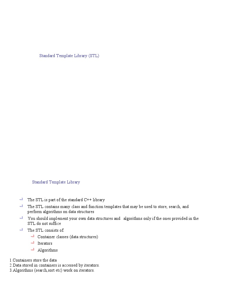 STL List Vector | Download Free PDF | Array Data Structure | Data ...