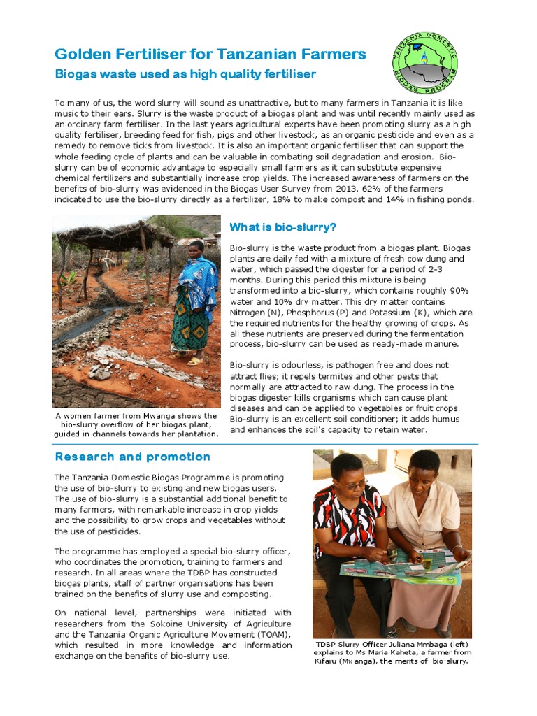 The Many Benefits of Bio-Slurry: Increased Crop Yields, Disease ...