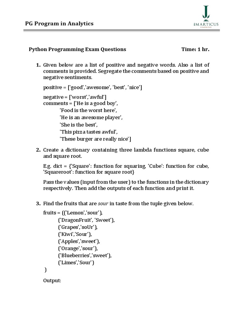 PG Program in Analytics | PDF | Weight | Taste