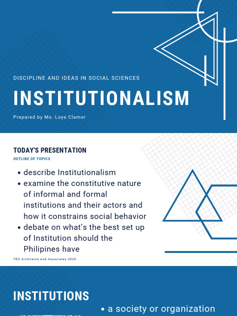 Institutionalism: Discipline and Ideas in Social Sciences | PDF ...