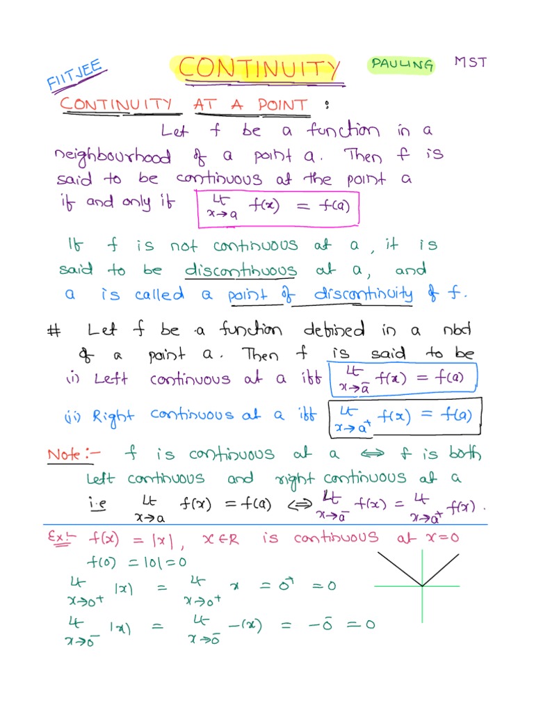 CONTINUITY & Differentiability P | PDF | Trigonometric Functions | Functions And Mappings