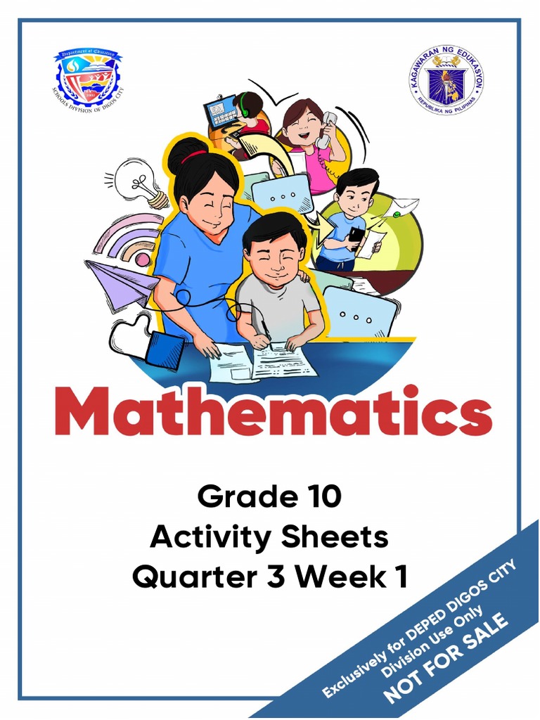 Grade 10 Activity Sheets Quarter 3 Week 1 | PDF | Permutation | Numbers