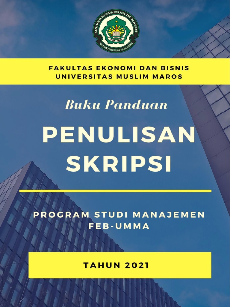 s1 Manajemen Pedoman Penulisan Skripsi 2022 | PDF