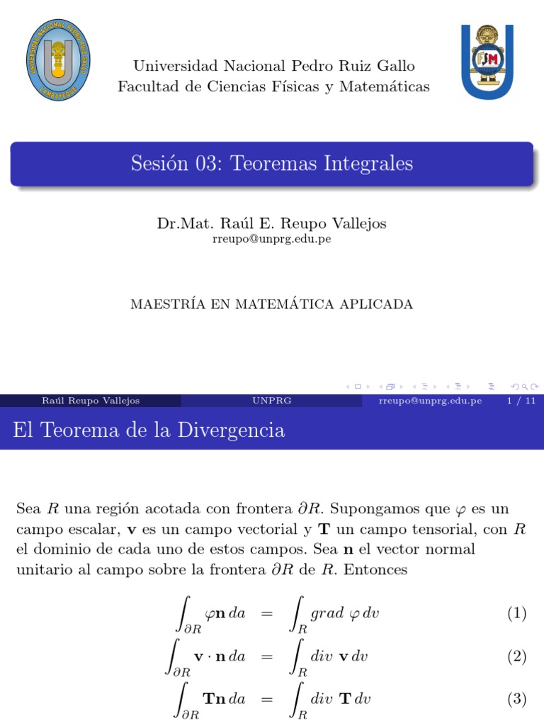 Sesion 3 | PDF | Integral | Vector Euclidiano