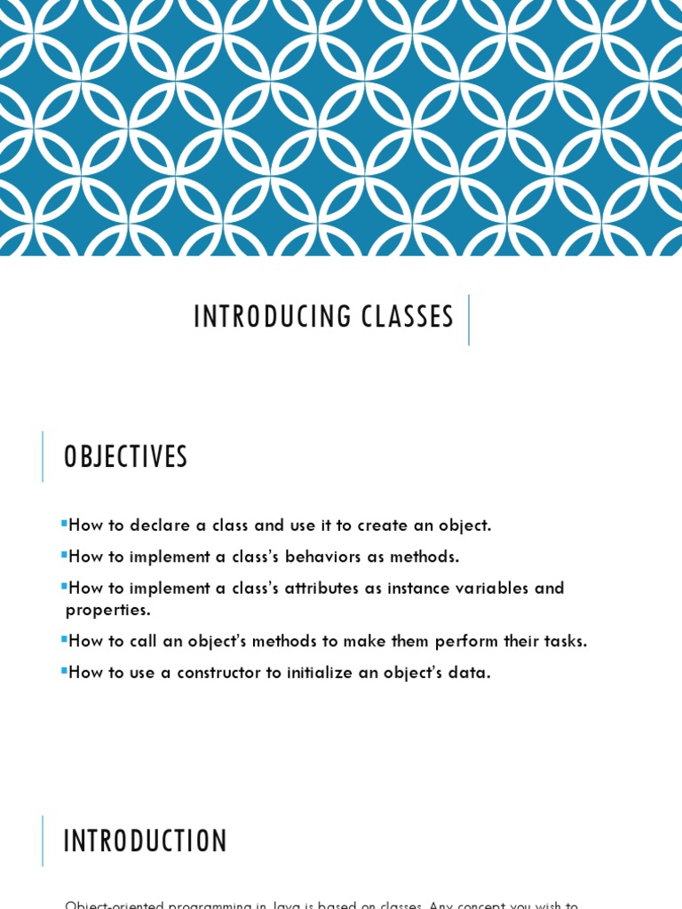 Chapter 5 Introducing Classes Pdf Class Computer Programming Method Computer Programming