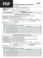 F-1.02 Formulir Pendaftaran Peristiwa Kependudukan | PDF