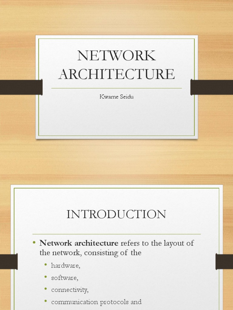 Lesson 4-Network Architecture | PDF | Client–Server Model | Computer ...