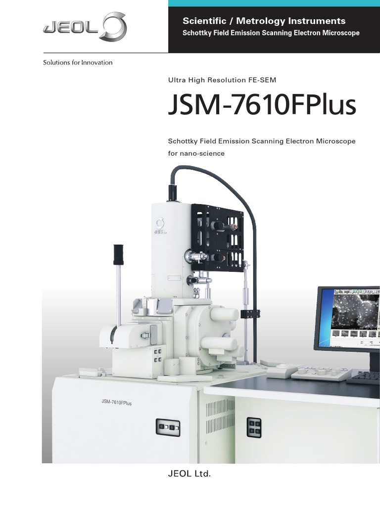 Microscopio JEOL 2010 | PDF | Scanning Electron Microscope | Energy ...