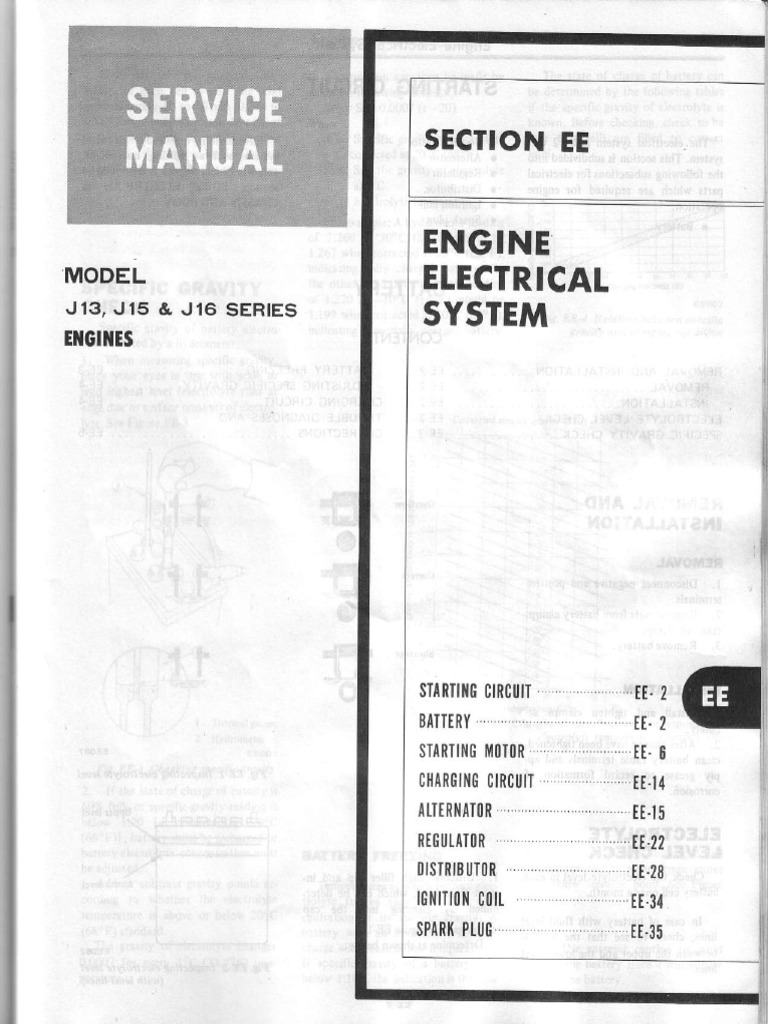 J13-J15-J16-Engines-EE Sist Electrico | PDF | Force | Electrical Equipment
