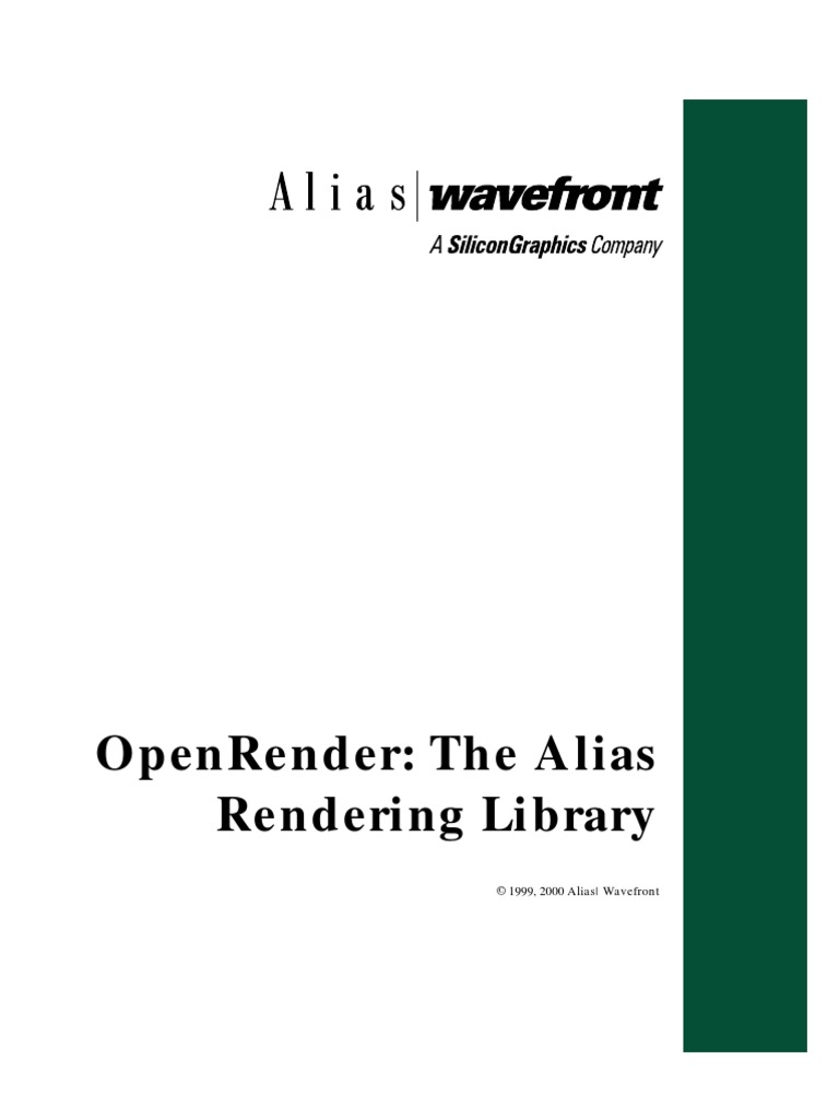 Alias - Wavefront OpenRender | PDF | Shader | Texture Mapping