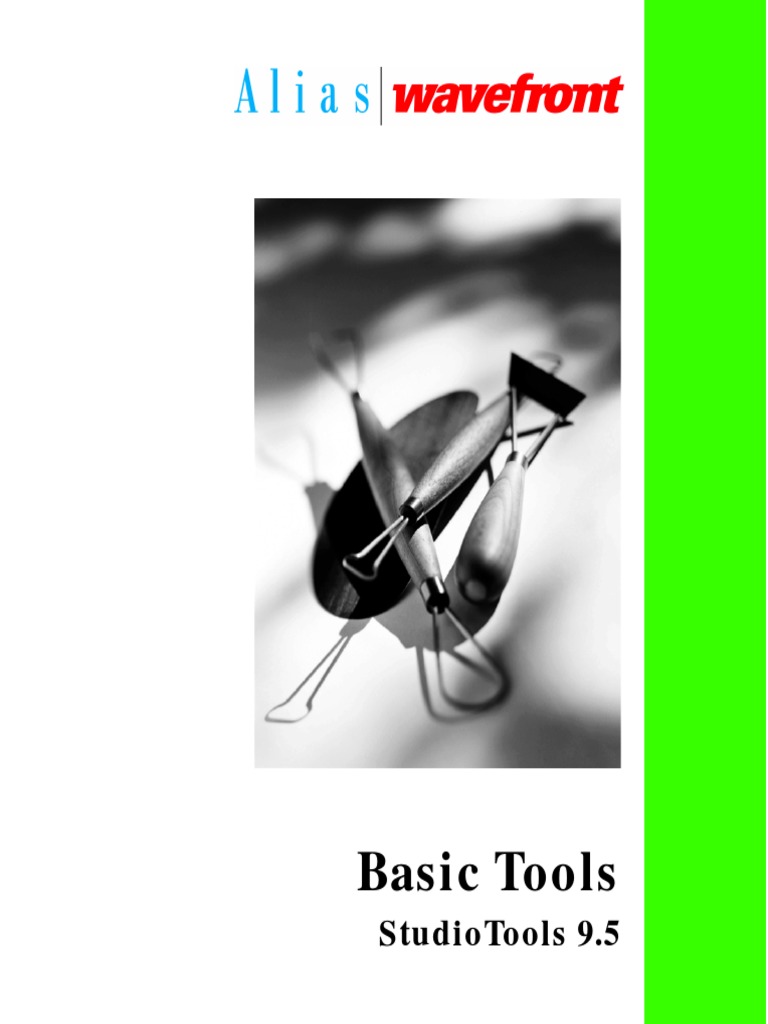 Alias - Wavefront BasicTools | PDF | Menu (Computing) | Icon (Computing)