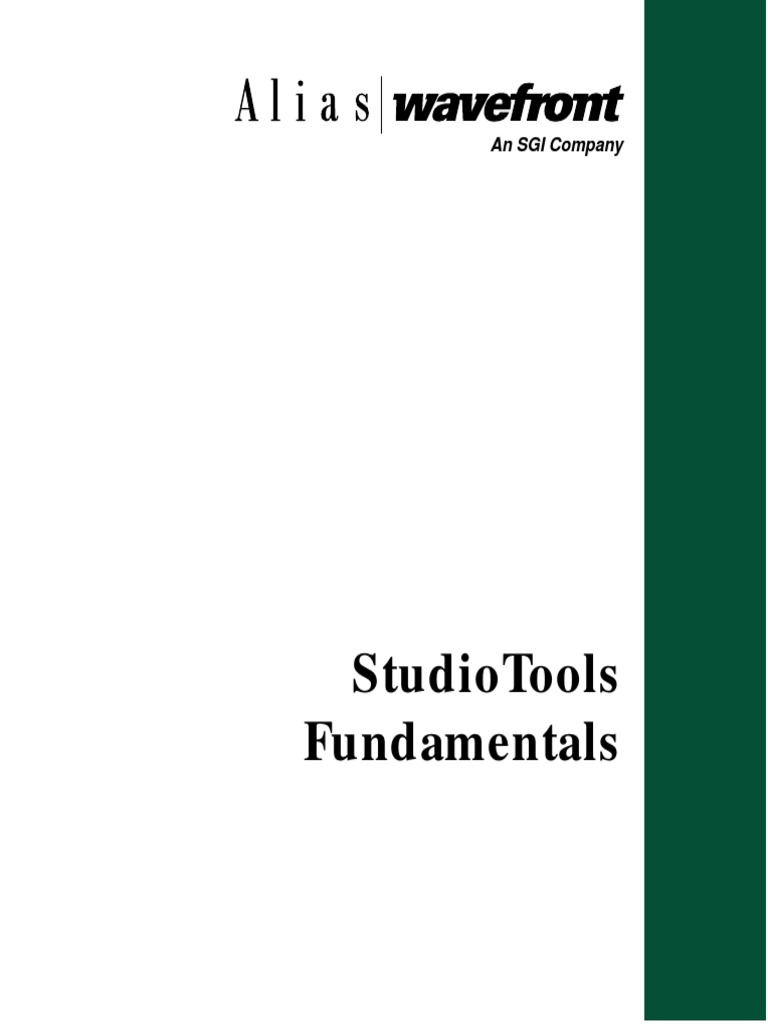 Alias - Wavefront Fundamentals | PDF | Rendering (Computer Graphics ...