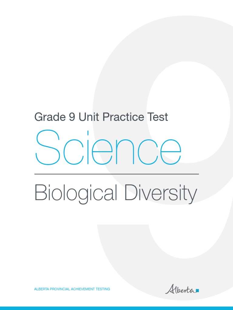 Ed Grade 9 Unit Practice Test Science Biological Diversity | PDF | Gene ...