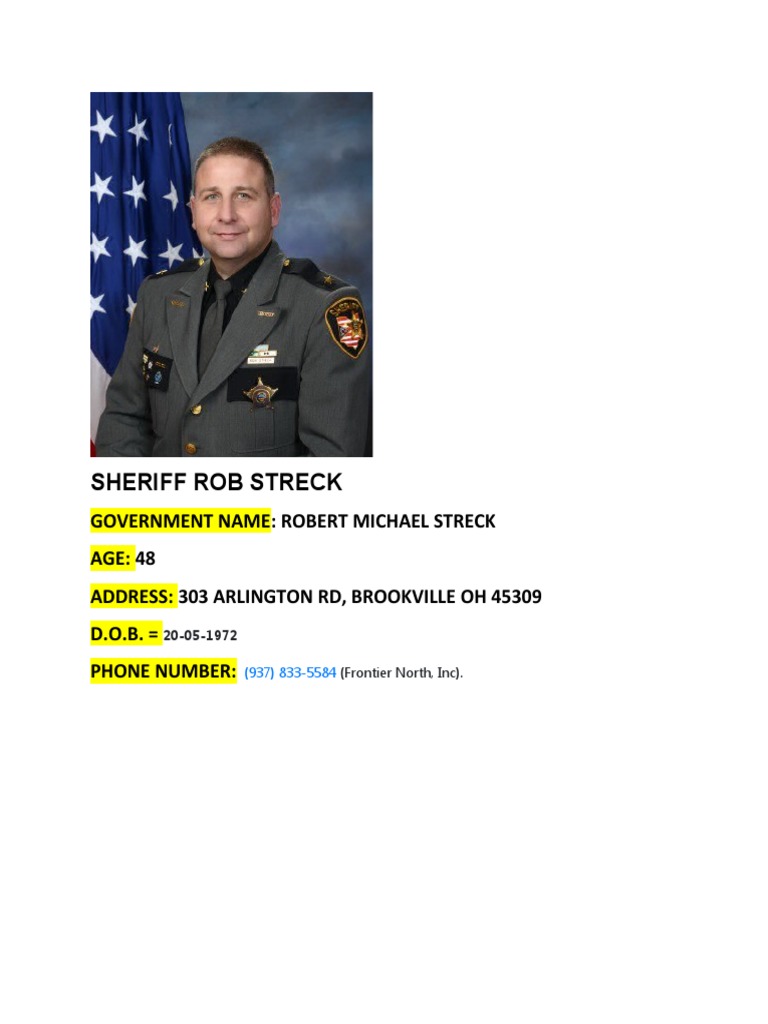 SHERIFF ROBERT MICHAEL STRECK REPORT BY Luna LaToya Bey and Alahdeen ...