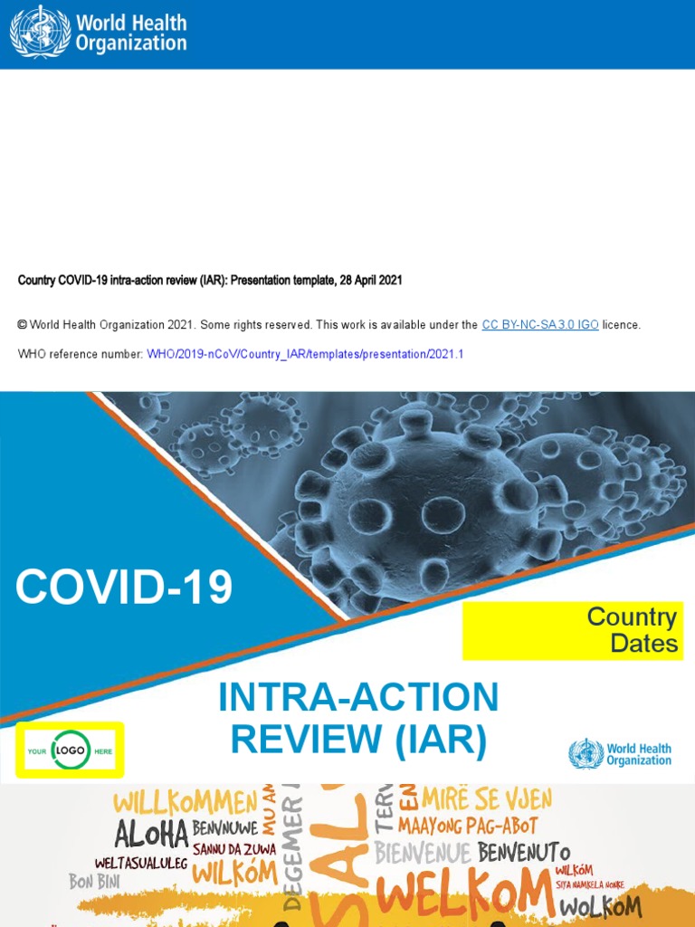 WHO 2019 nCoV Country IAR Templates Presentation 2021.1 Eng | PDF ...