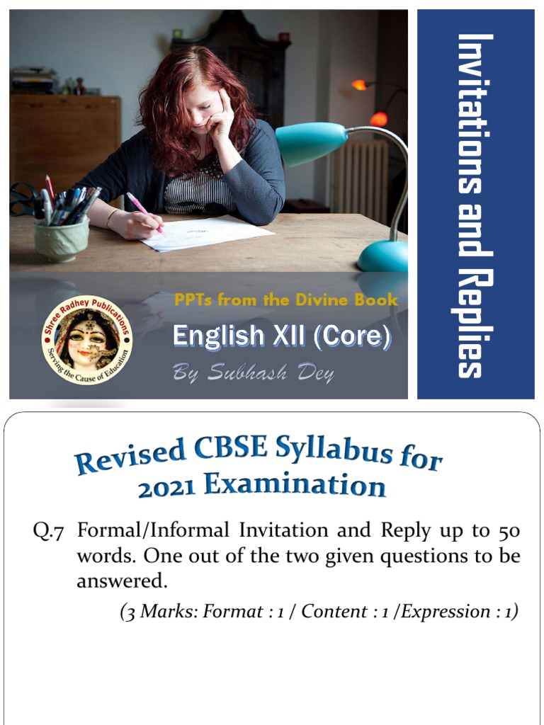 Formal Invitations and Replies: Samples of Invitation Letters and ...