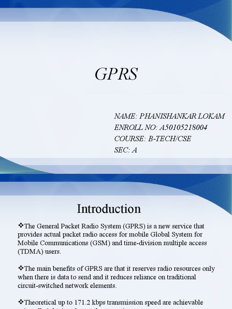 Gprs | PDF | General Packet Radio Service | Computer Network