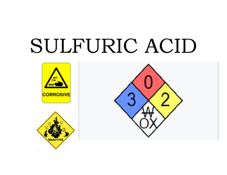 Sulfuric Acid Nfpa 704 | PDF