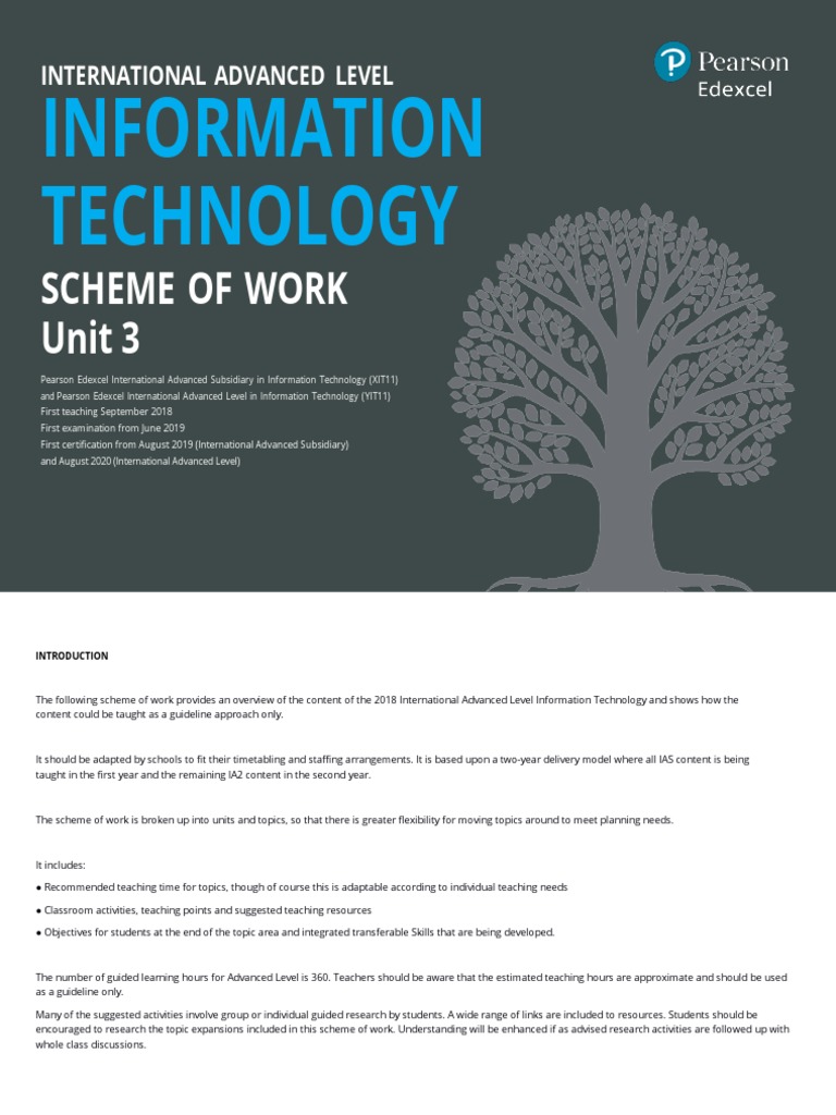 Editable Scheme of Work For Unit 3 | PDF | Virtual Machine | Virtualization
