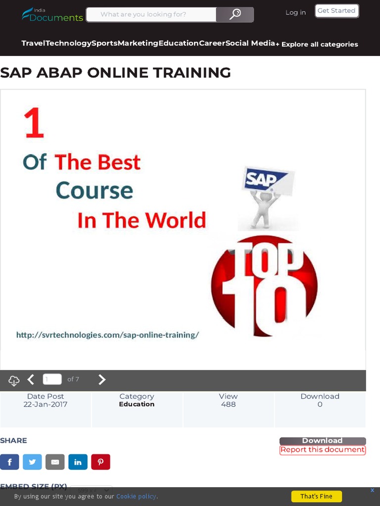 Sap Abap Online Training - (PPTX Powerpoint) | PDF | Intellectual Works | Software Architecture