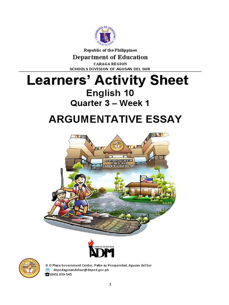 LAS in ENGLISH 10 QUARTER 3 WEEK 1 BUNAWAN NHS | PDF | Traffic ...