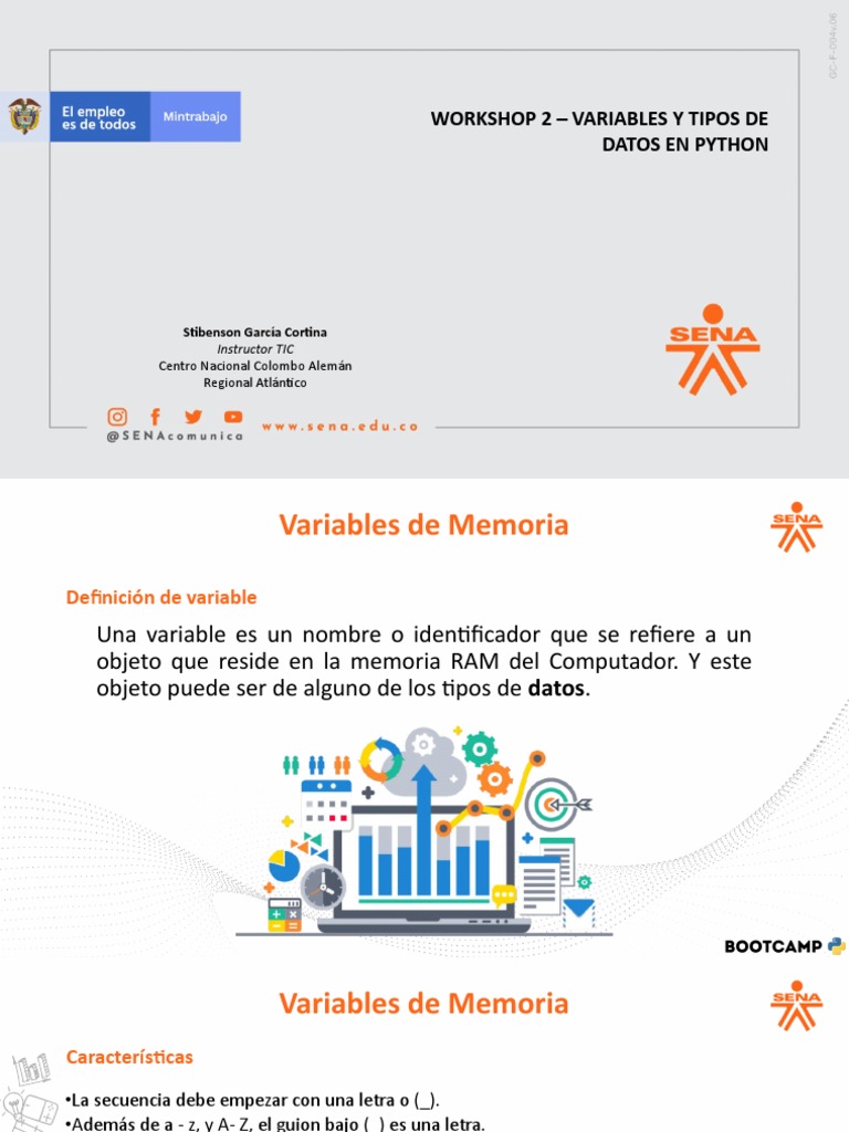 02 - Variables y Tipos de Datos en Python | Descargar gratis PDF | Python (lenguaje de ...