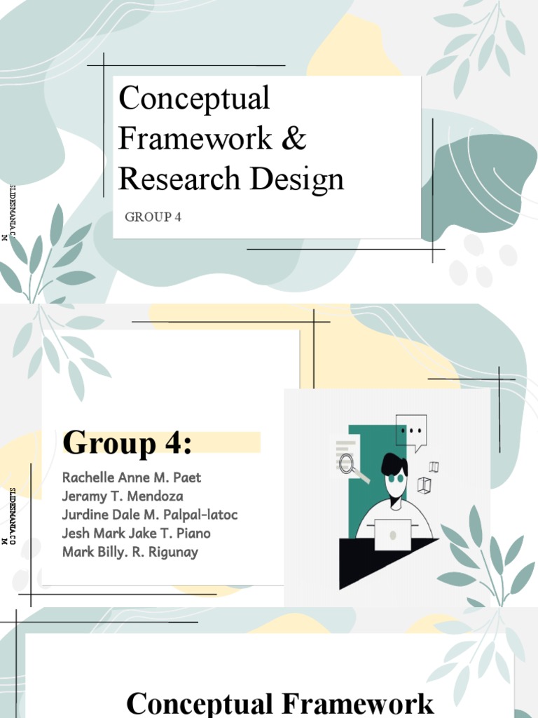 GROUP 4 Conceptual Framework Research Design | Download Free PDF | Conceptual Model | Experiment