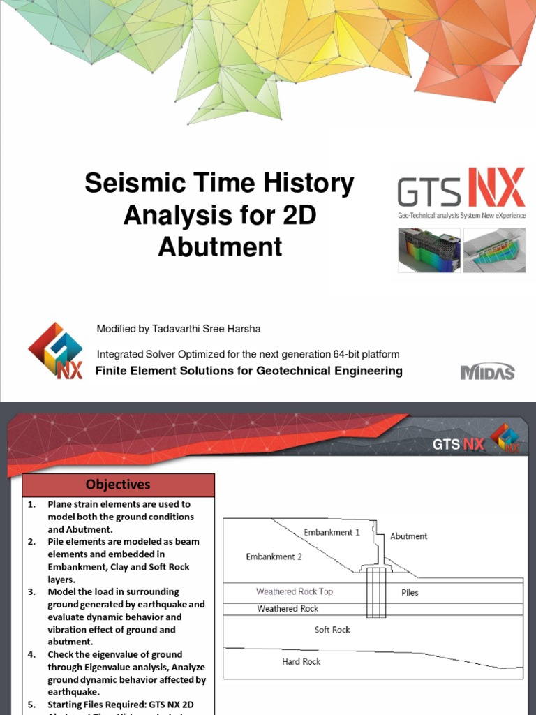 28 - 2D Seismic Response Analysis of Bridge Abundment | Descargar ...