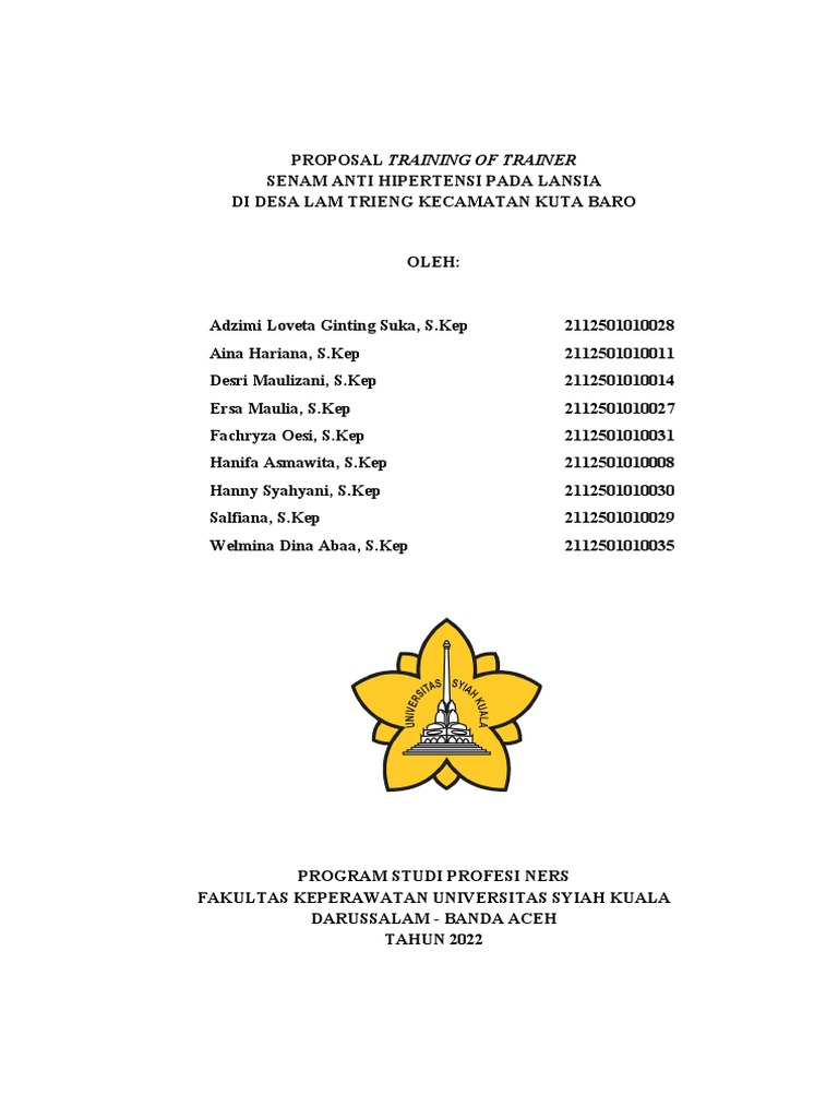 Proposal Training of Trainer | PDF