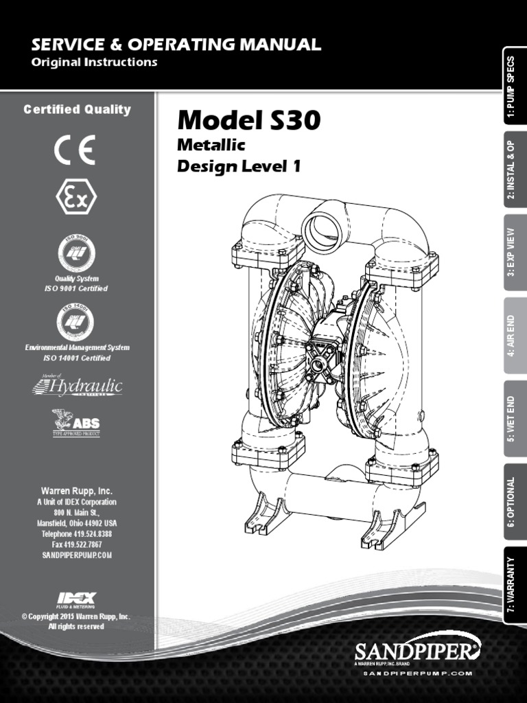 Sandpiper S30 | PDF | Thermoplastic | Pump