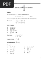 Indices and Logarithms in Mathematics | PDF | Logarithm | Numbers