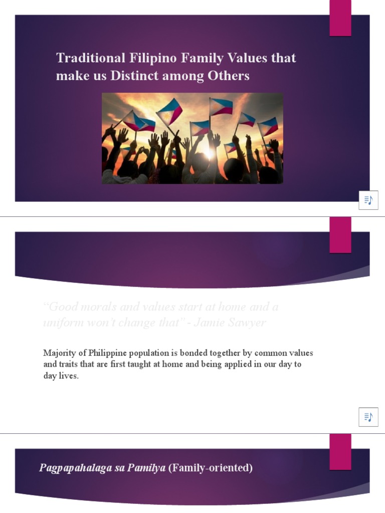 Traditional Filipino Family Values That Make Us Distinct | PDF | Social ...