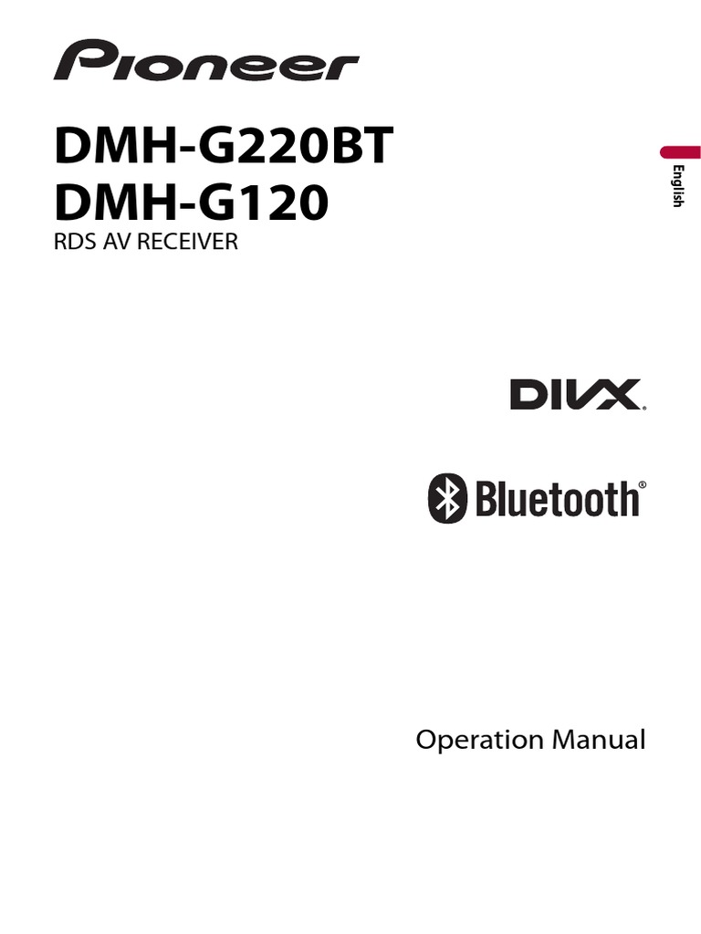 DMH-G220BT DMH-G120: Rds Av Receiver | PDF | Bluetooth | Smartphone
