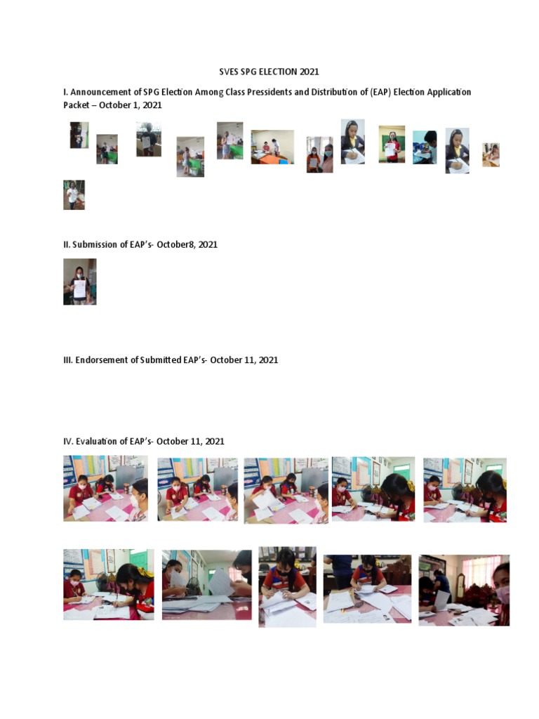 SVES SPG ELECTION 2021 Narrative | PDF | Finance & Money Management ...