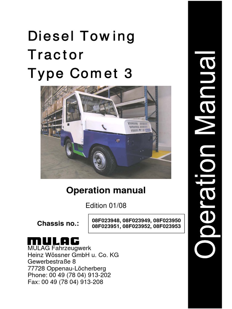 Comet 3 Diesel Tractor Operation Manual | PDF | Transmission (Mechanics ...