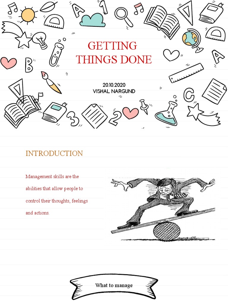 Getting Things Done | PDF