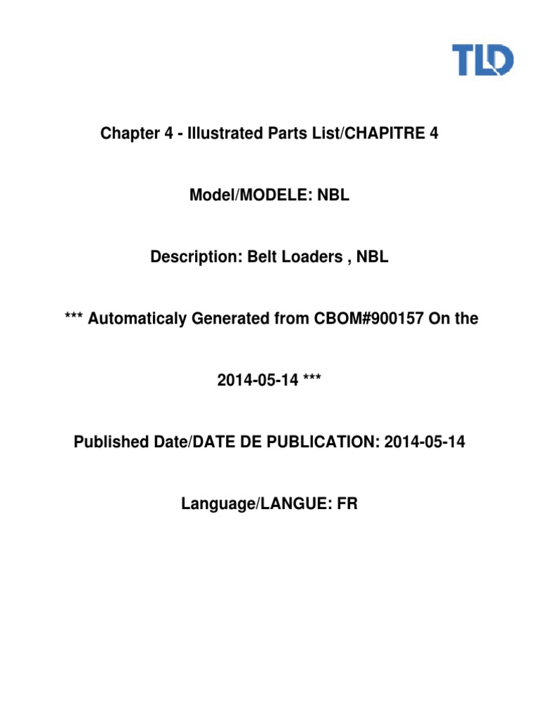 Manual Teil 1 TLD Belt Loader 2014 TCR Aution | PDF | Headlamp ...