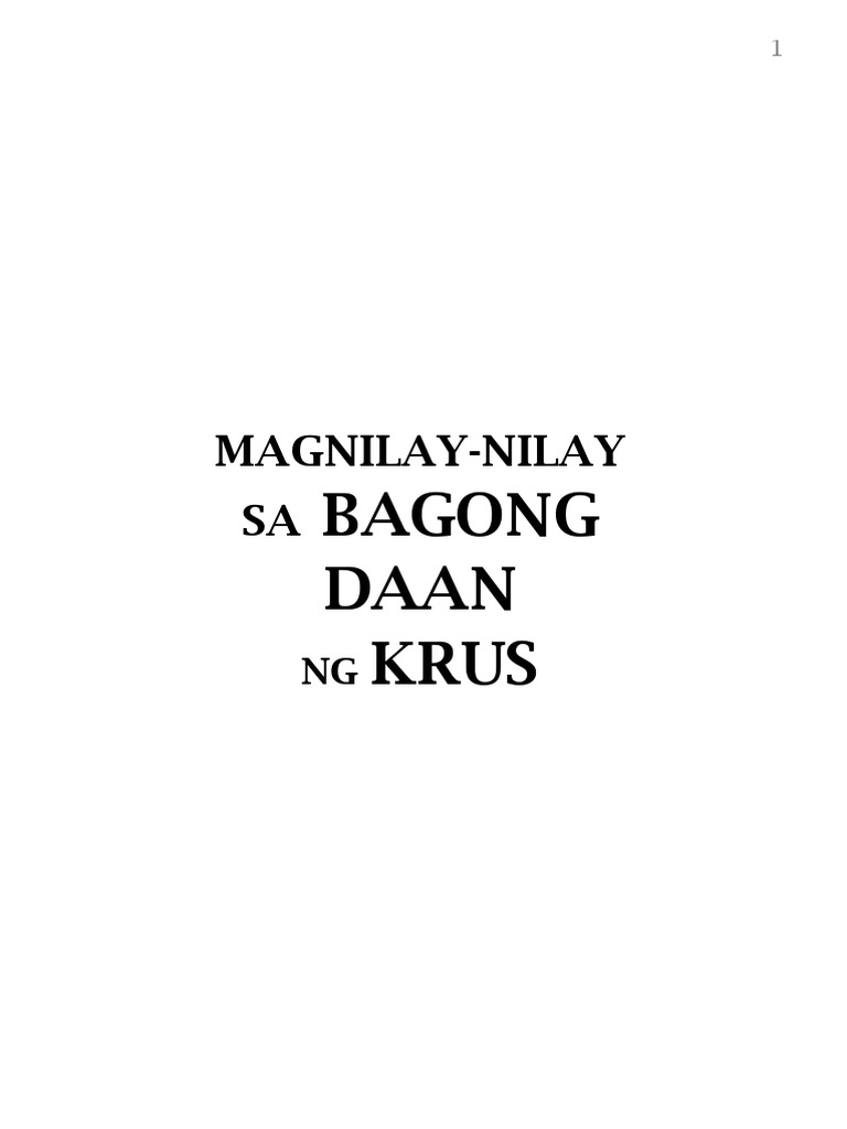 Magnilay Nilay Sa Bagong Daan NG Krus | PDF