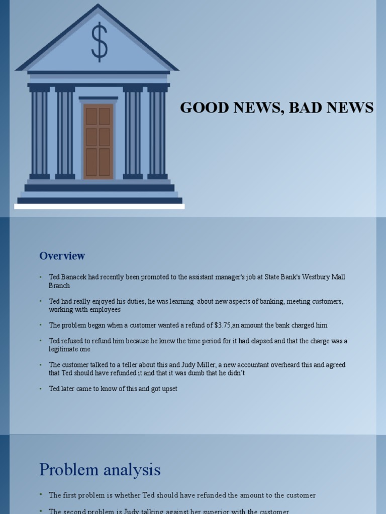 Good News, Bad News | PDF