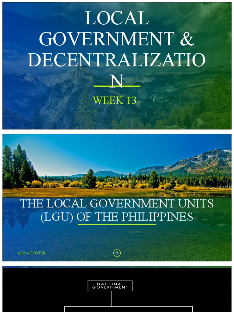 Week 13 - Local Government and Decentralization | PDF ...