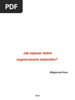 Jak Napisać Rozprawkę - Schemat + Przykładowa Rozprawka (Cke) | PDF