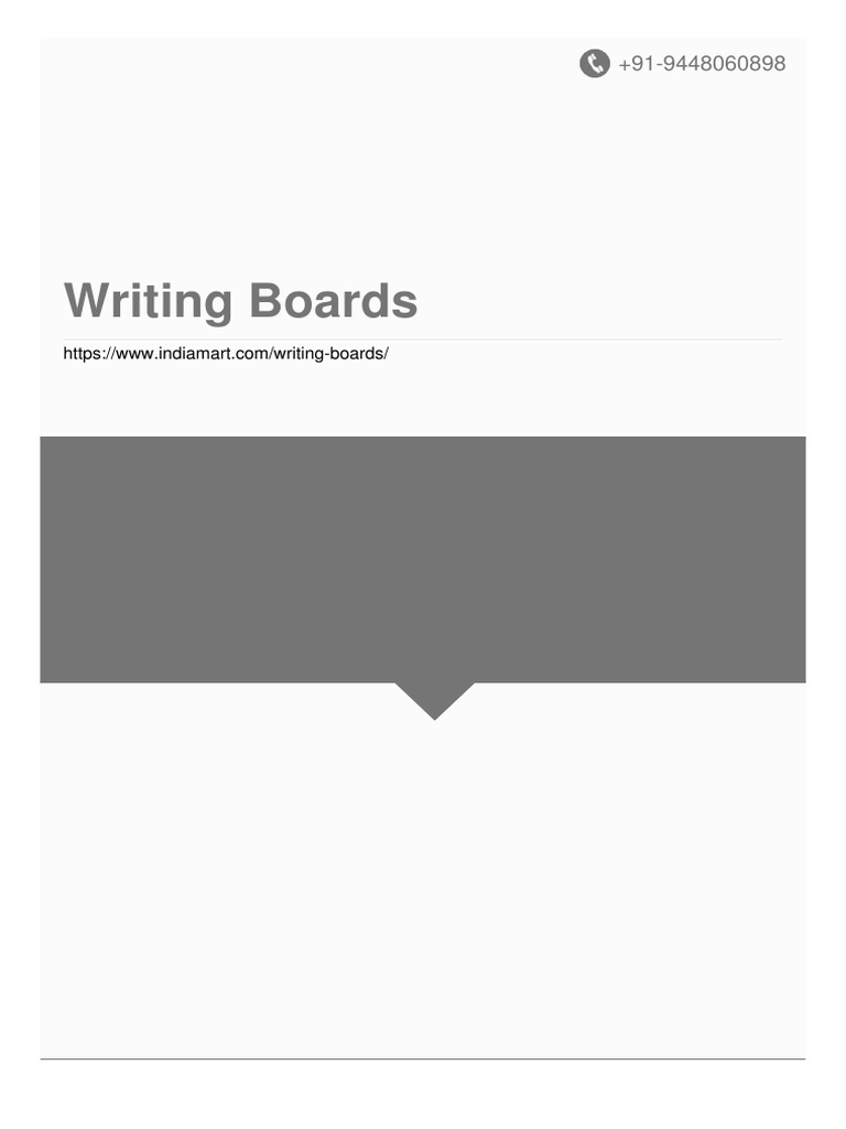 Writing Boards | PDF
