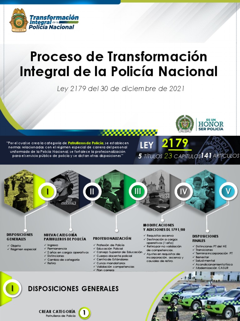Presentacion Ley 2179 Pdf Policía